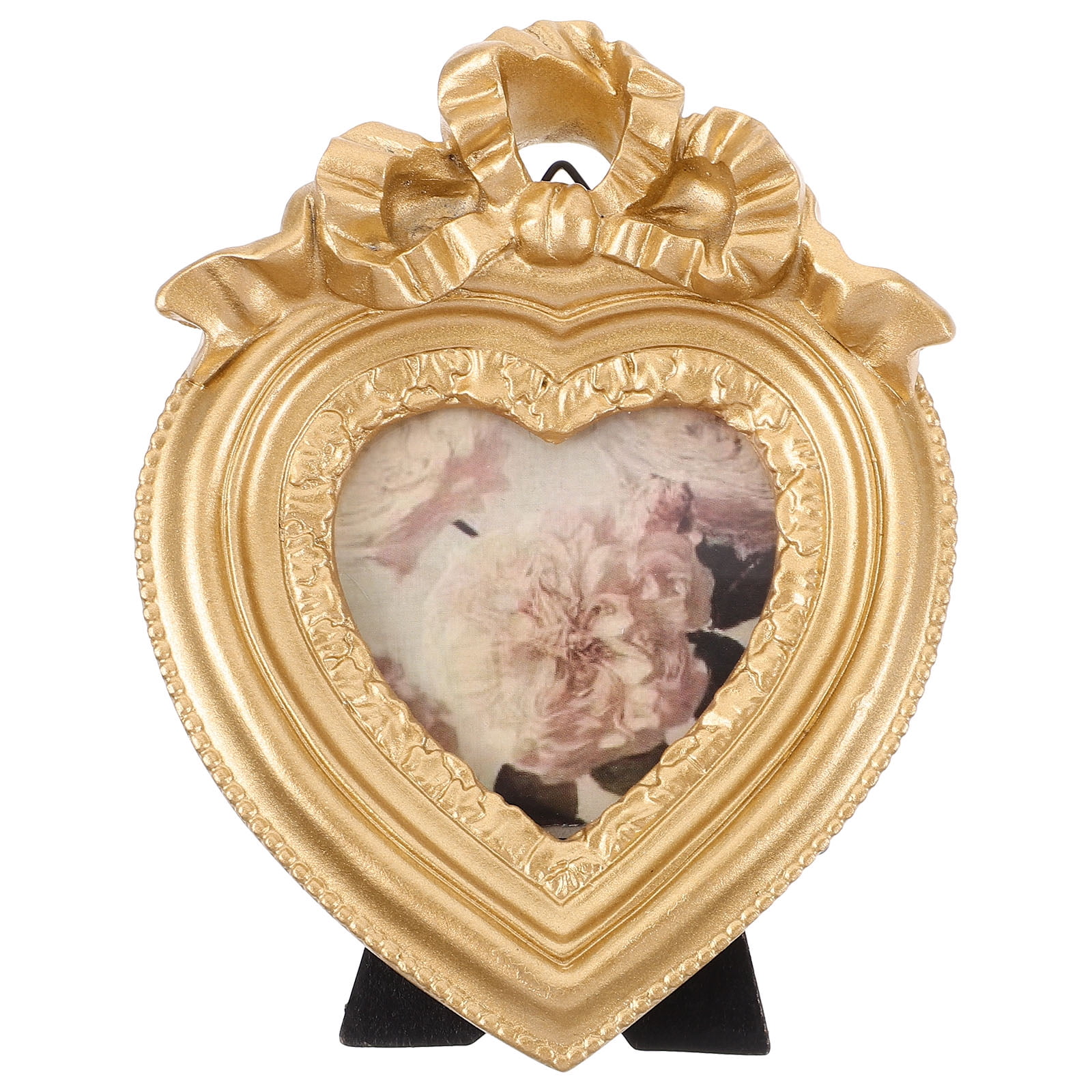 Antique Heart Shaped Picture Frame Vintage Small Embossed Photo Frame ...