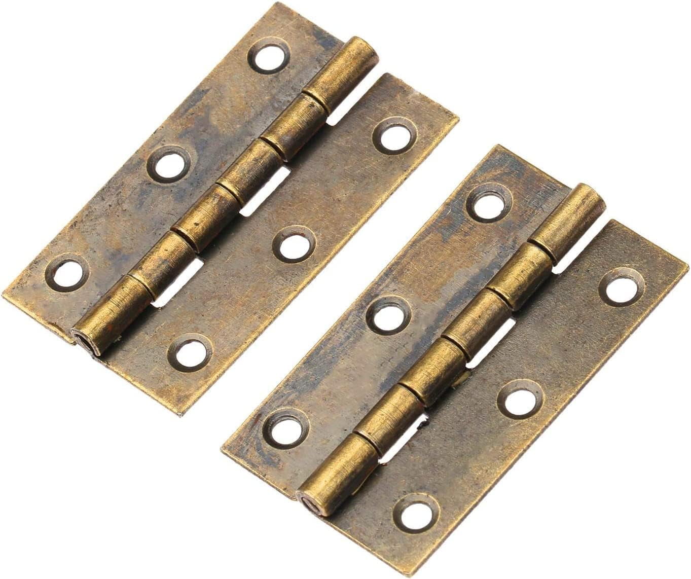 Antique Hinges,Bronze Decorative,Wooden Box Hinge,2Pcs Bronze Furniture ...