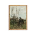 Antique Horse Cart Poster Rustic Farmhouse Landscape Unframed Paper ...