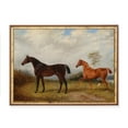 Antique Horse Poster Bay and Chestnut Hunters Equestrian Wall Art ...