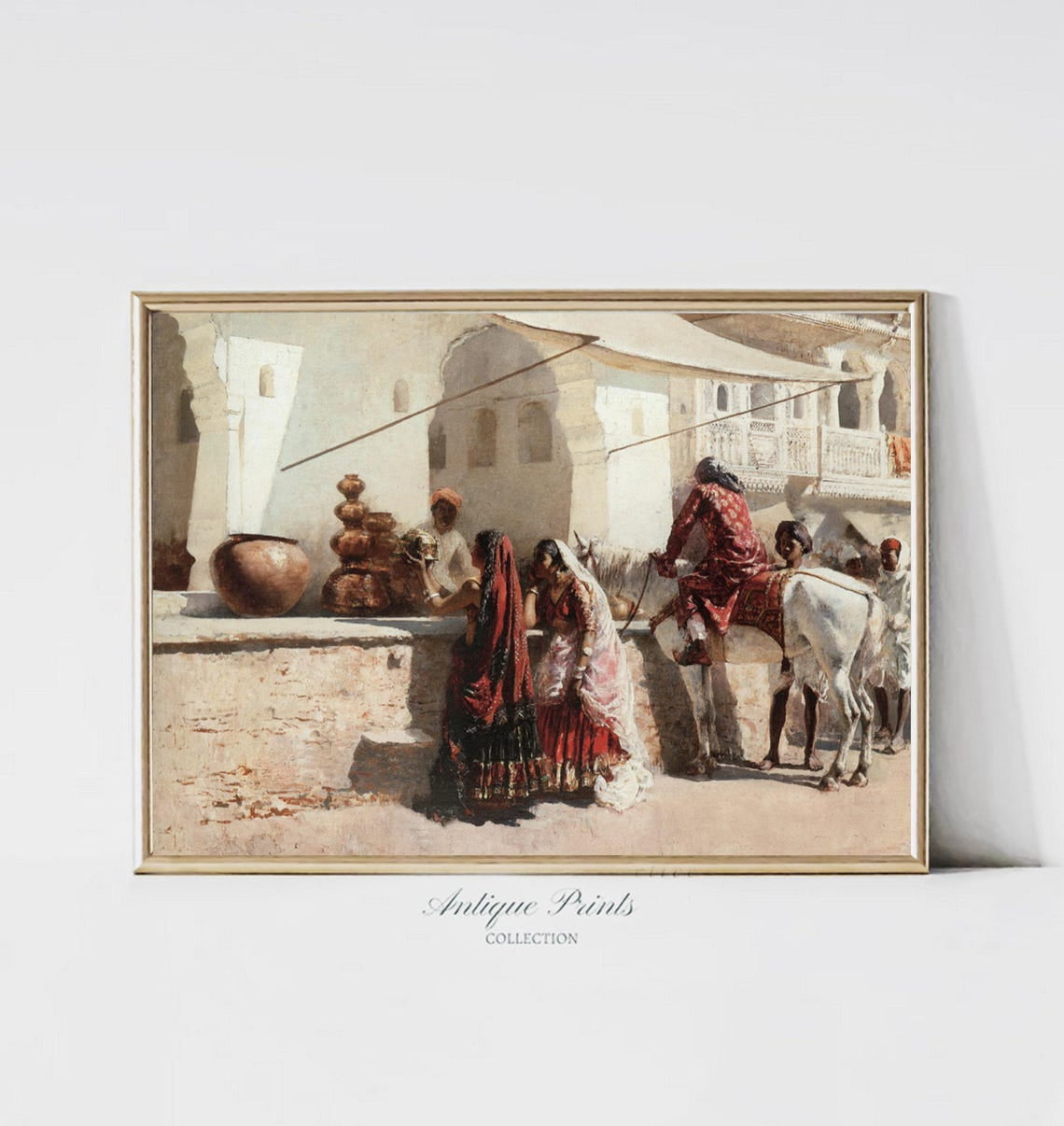 Antique India, Traditional India Market Wall Art, Antique Indian Woman ...