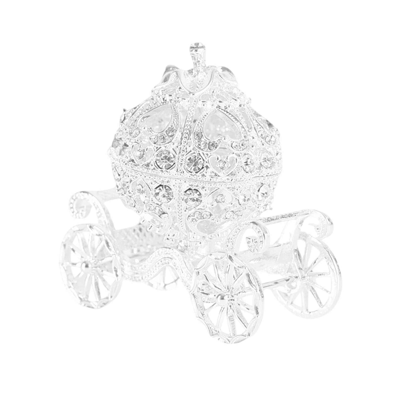 Antique Inspireds Metal Encrusted Crystal Carriages Ornament ...