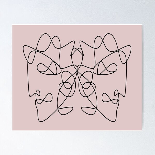 Antique Line Art Poster Wall Art, Modern Wall Decor For Living Room ...