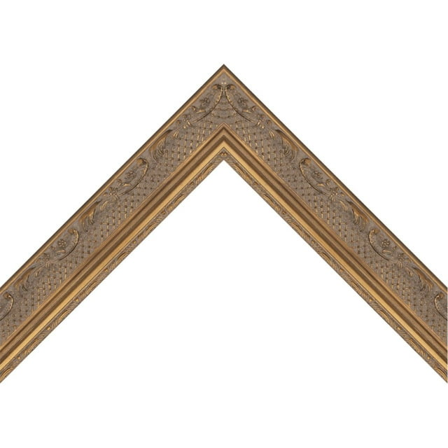 Antique Lined Gold Ornate Picture Frame Scoop - Walmart.com