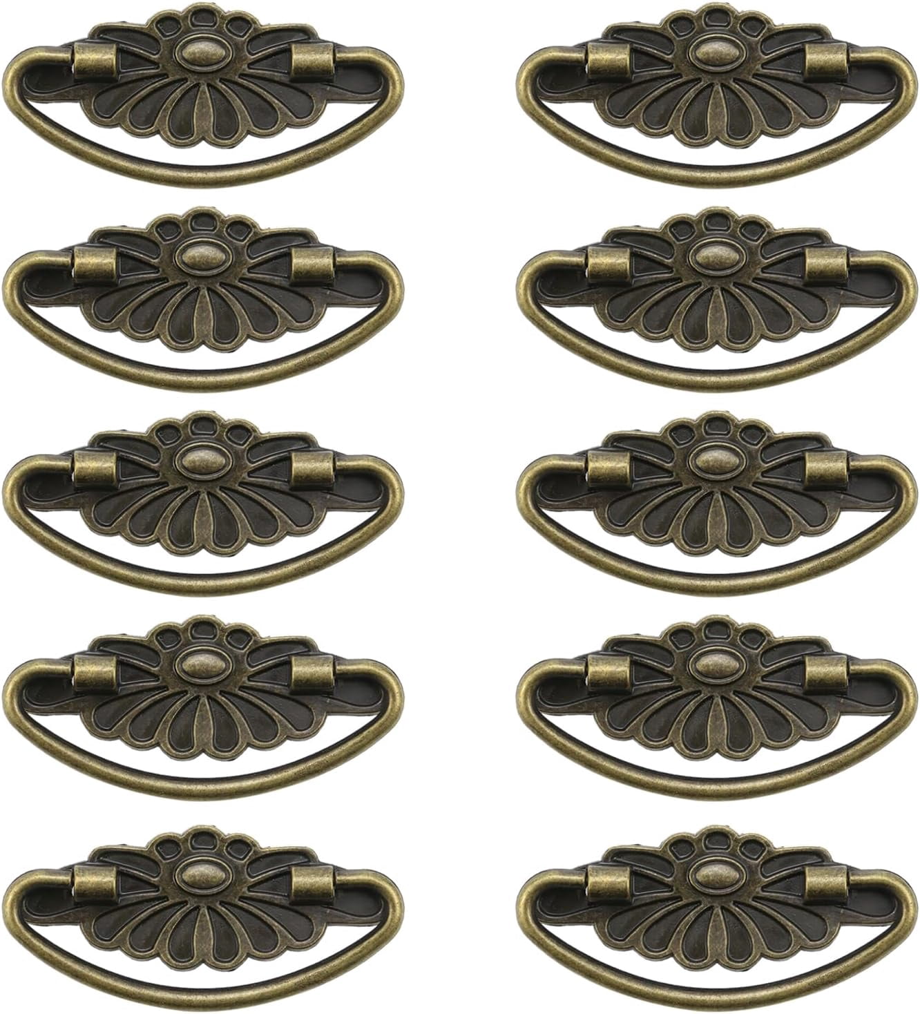 Antique Looking Drawer Pulls Jewelry Cabinet Handles Box Pull Bronze ...