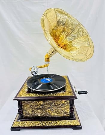 Antique-Looking Replica Gramophone Vintage Gramophone Record Player ...