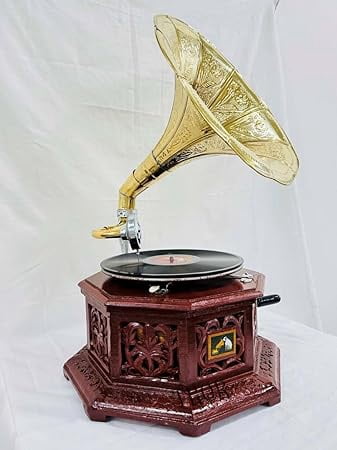 Antique-Looking Replica Gramophone Vintage Gramophone Record Player ...