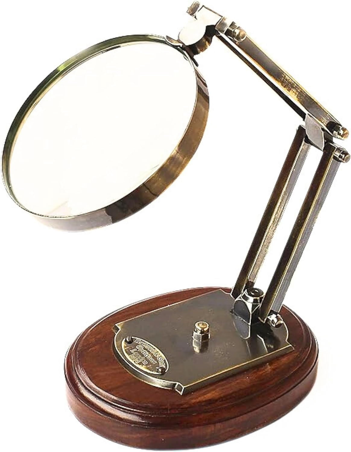 Antique Magnifier Barraud & Sons London Brass Magnifying Glass Vintage ...