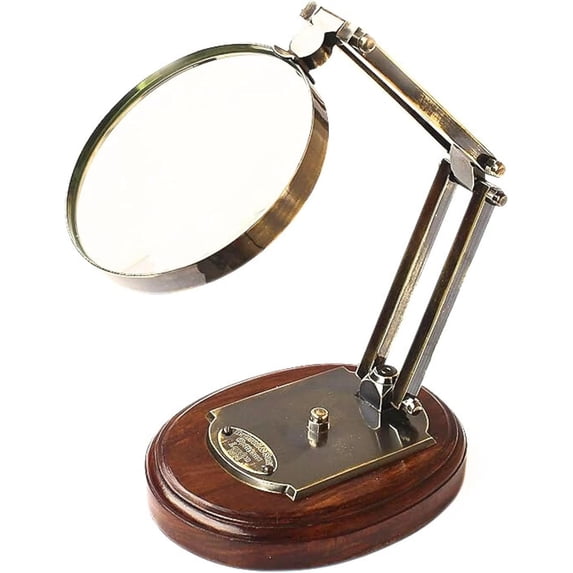 Antique Magnifier Barraud & Sons London Brass Magnifying Glass Vintage ...
