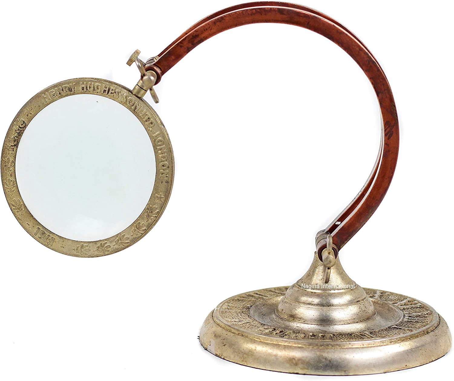 Antique Magnifying Glass Foldable with Roman Numeral Clock Engraved ...