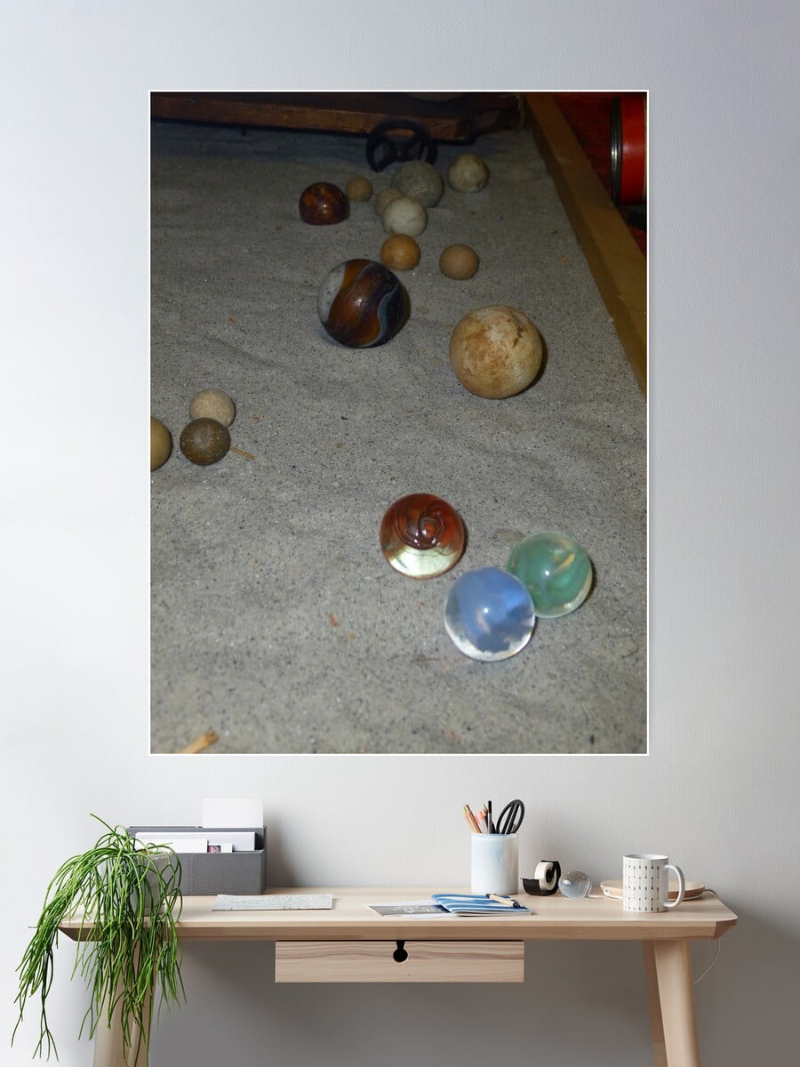 Antique Marbles Poster Wall Art, Modern Wall Decor For Living Room ...