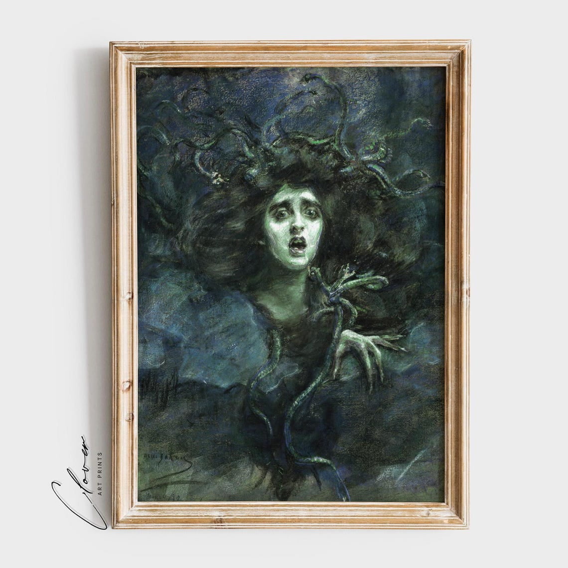 Antique Medusa For Greek Mythology Enthusiast Greek Lover Artwork ...