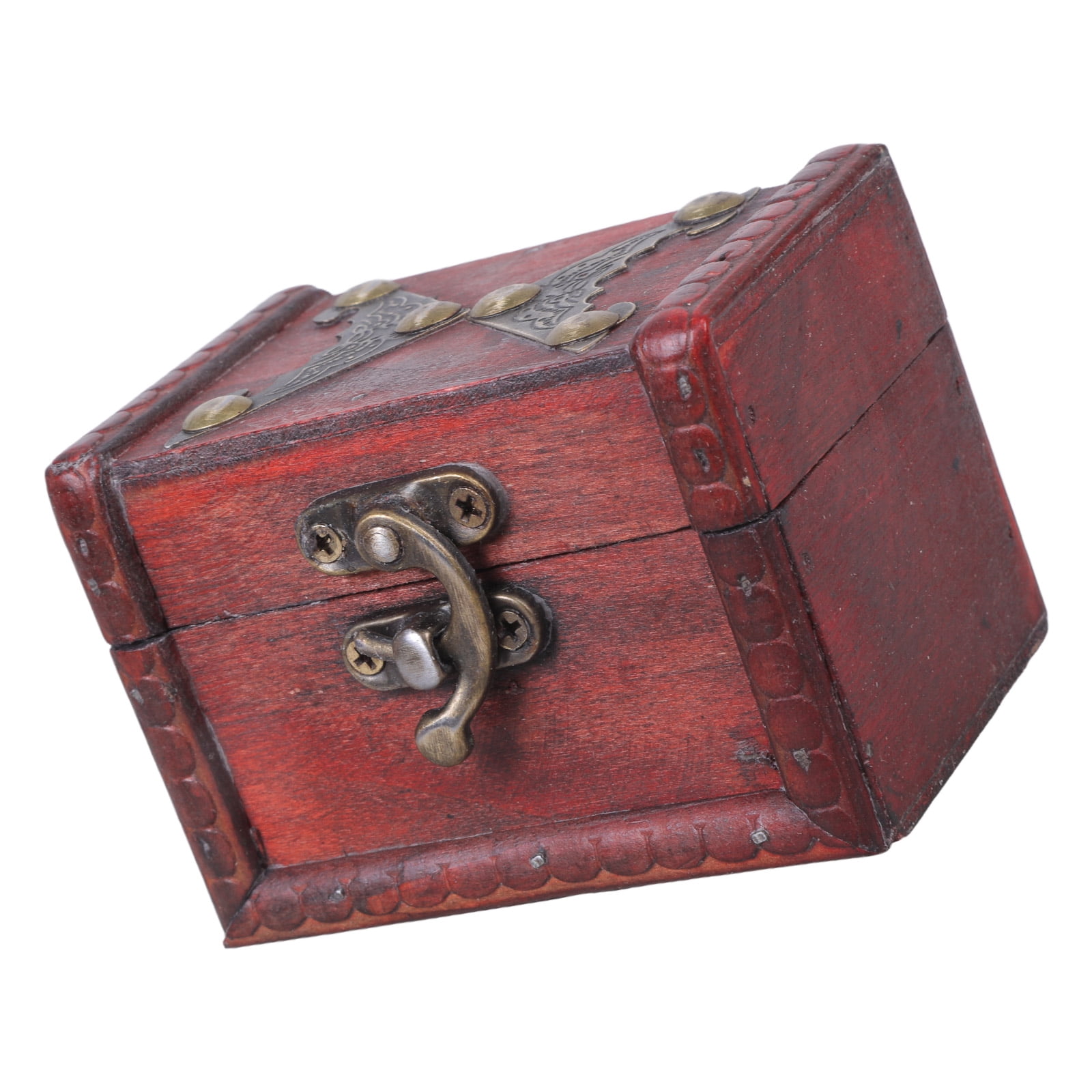 Antique Metal-Accent Storage Box With Combination , Large Capacity For ...