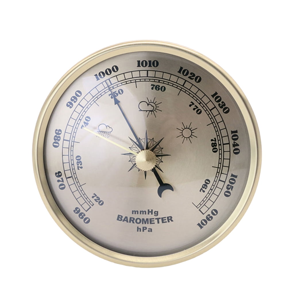 Antique Metal Barometer Atmospheric Pressure Gauges Environmental ...