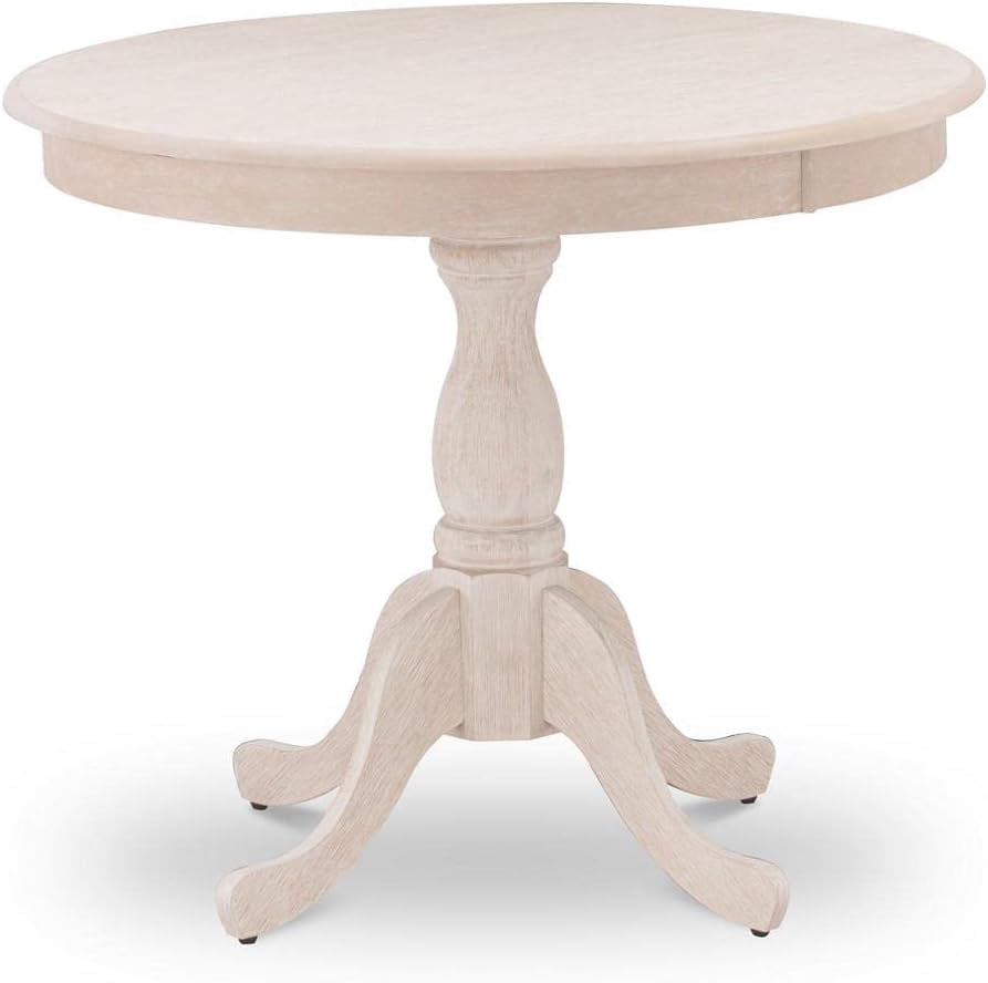 Antique Modern Kitchen Round Dining Table Top with Pedestal Base 36x36 ...