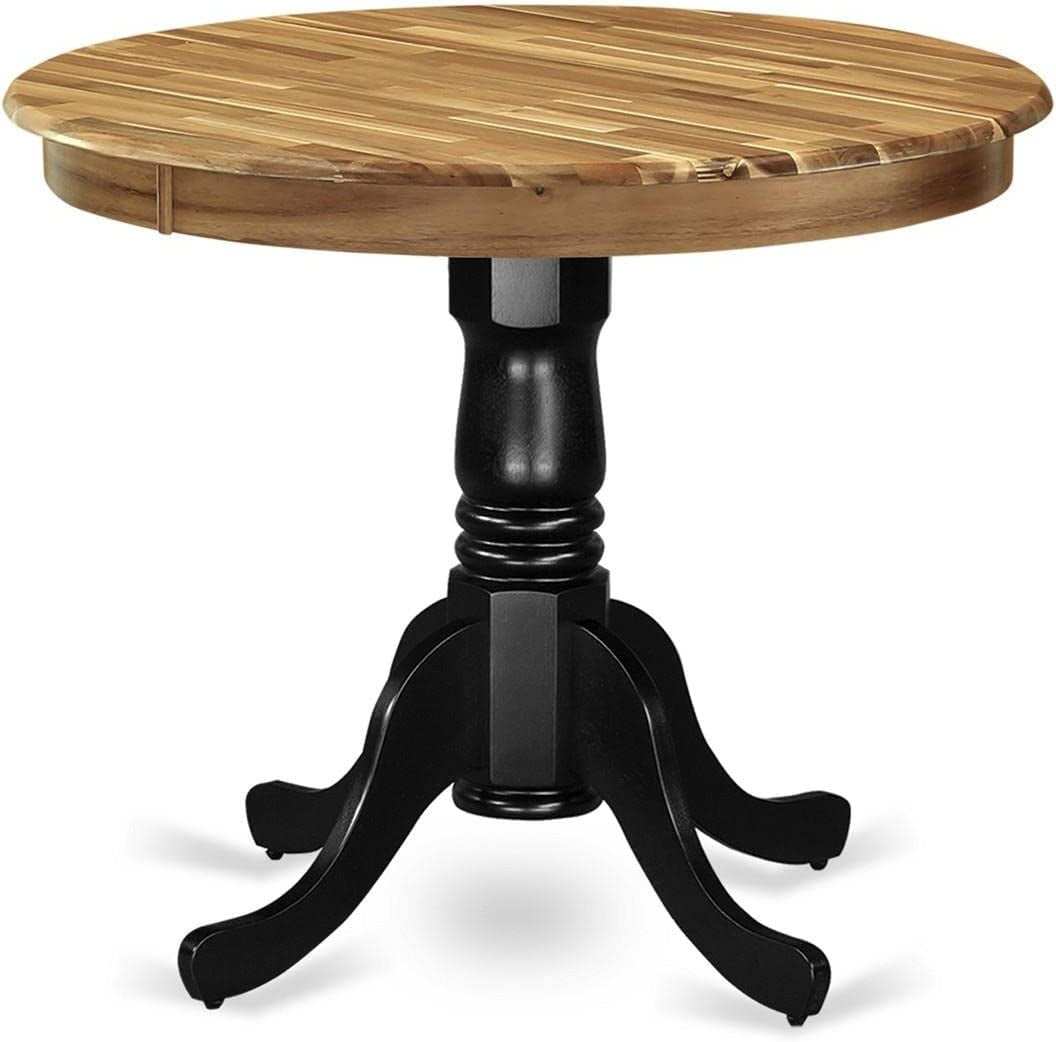 Antique Modern Kitchen Round Dining Table Top with Pedestal Base 36x36 ...