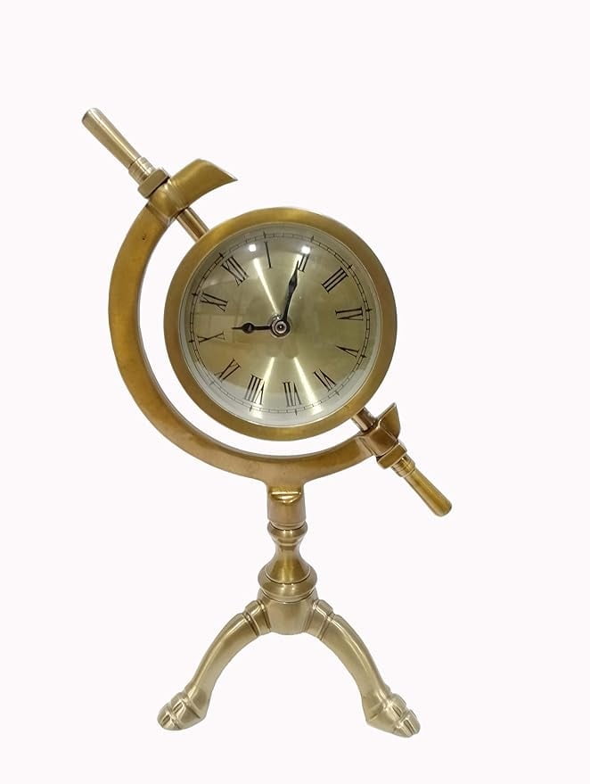 Antique New Simple Look Brass Antique Finish, Stand Table Clock for ...