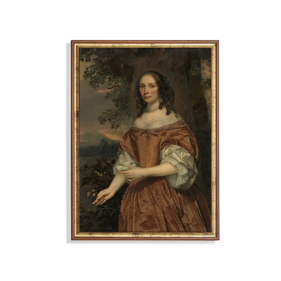 Antique Noblewoman Portrait Vintage Dutch Golden Age Art Home Decor ...