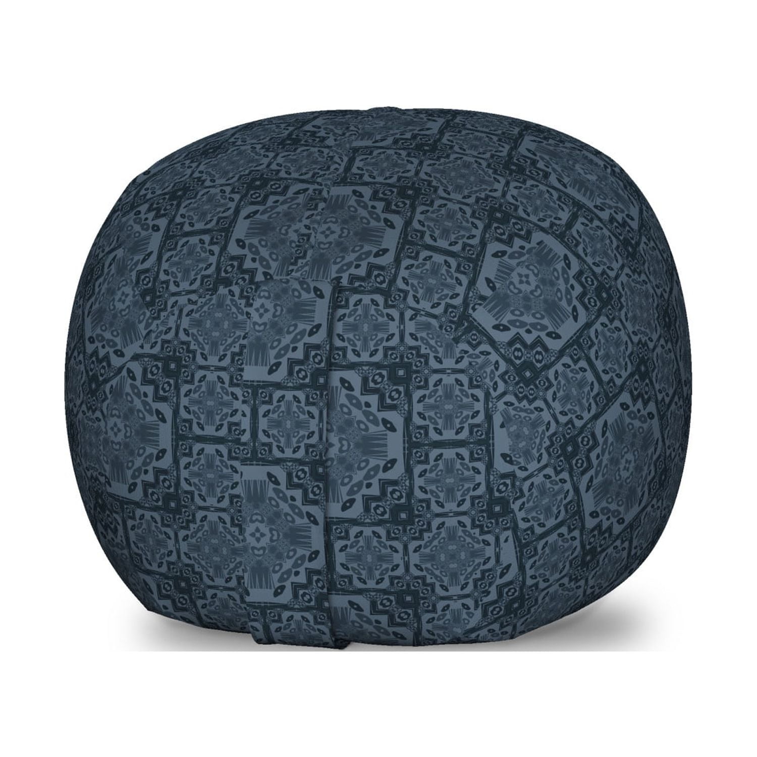 Antique Oriental Storage Toy Bag Chair, Dark Tones Intricate Design of ...