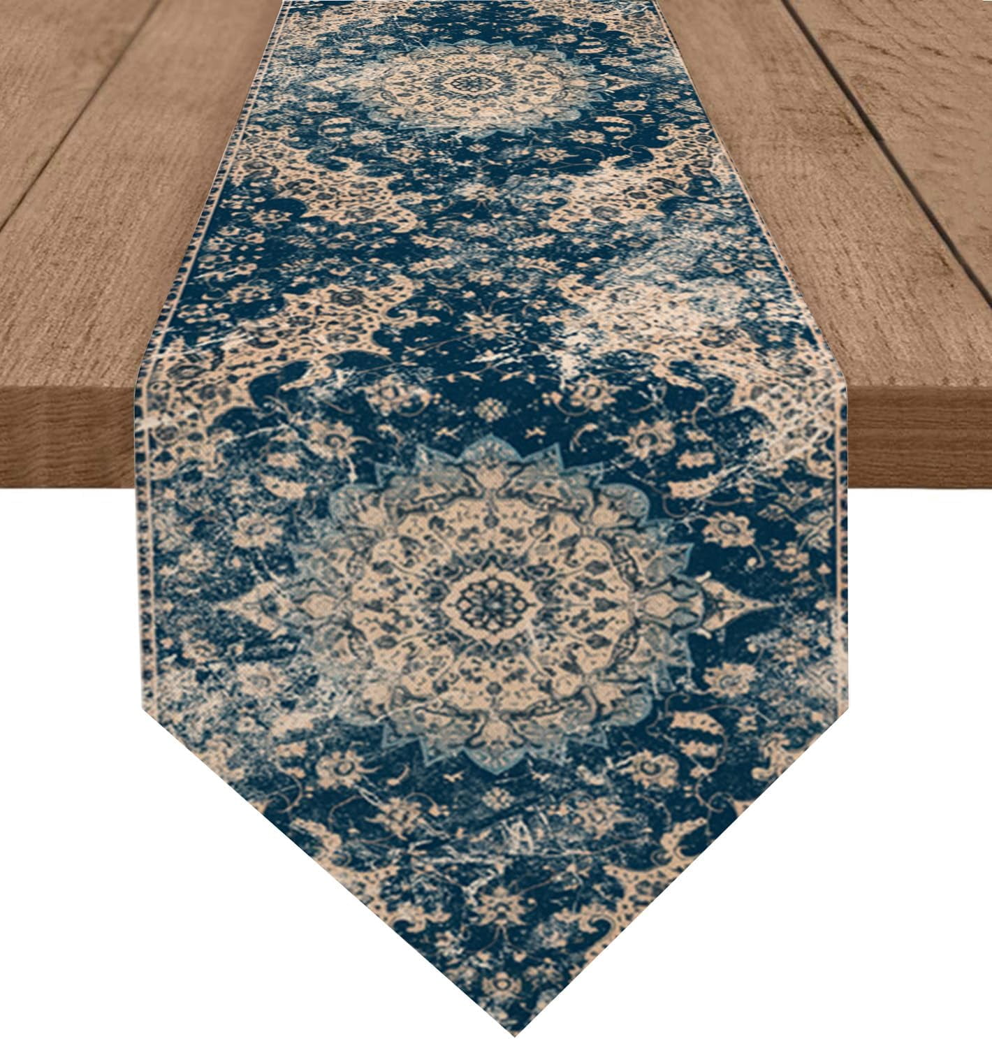 Antique Oriental Triangle Table Runners Dresser Scarves Table ...