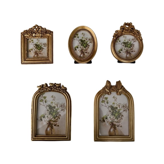 Antique Ornate Rectangles Photo Frame for Tabletop Wall Display,Retro ...