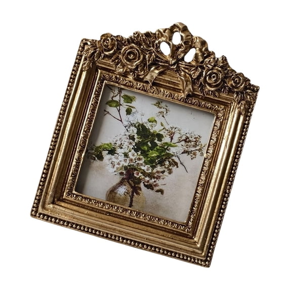 Antique Ornate Rectangles Photo Frame for Tabletop Wall Display,Retro ...