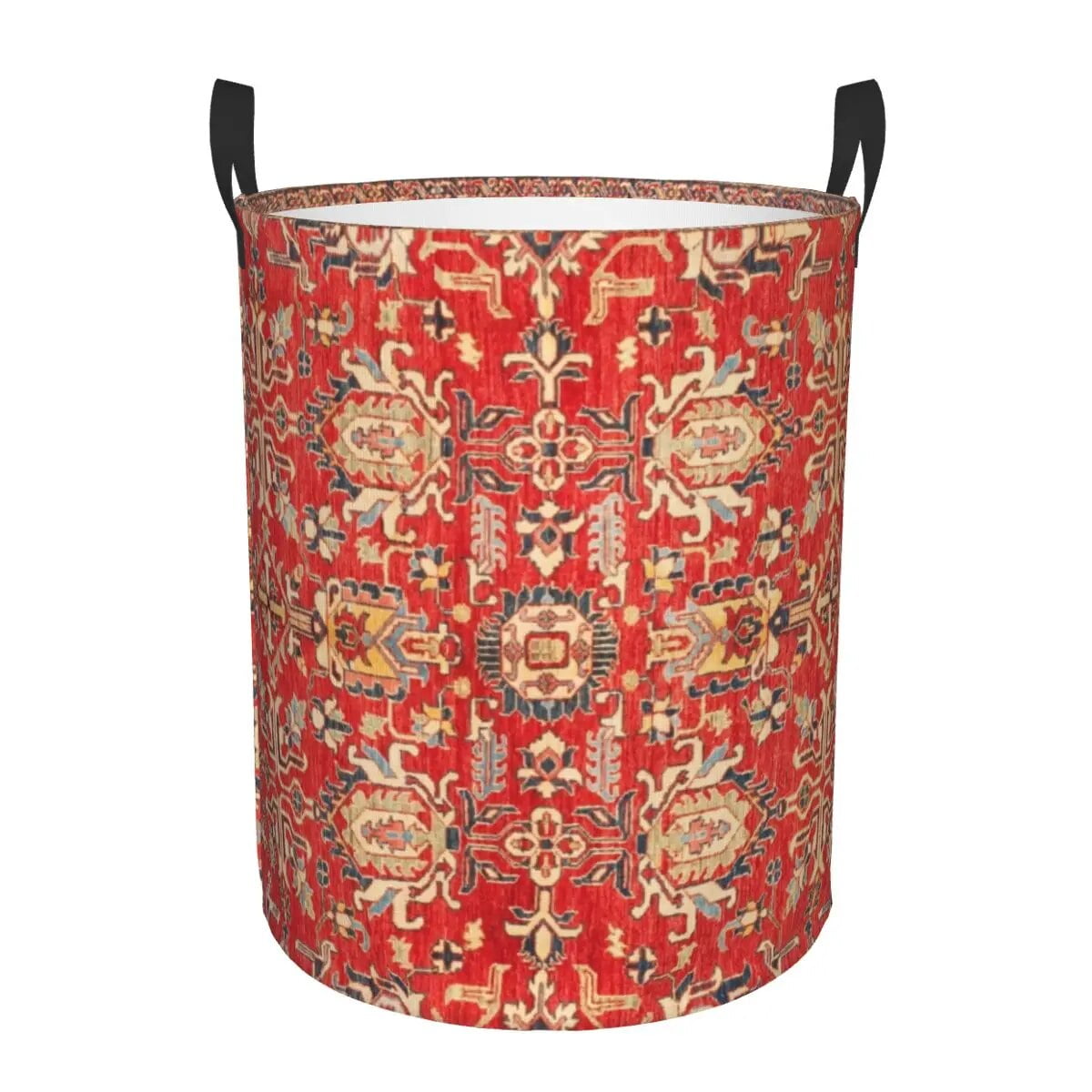 Antique Persian Carpet Laundry Hamper Large Clothes Storage Basket ...