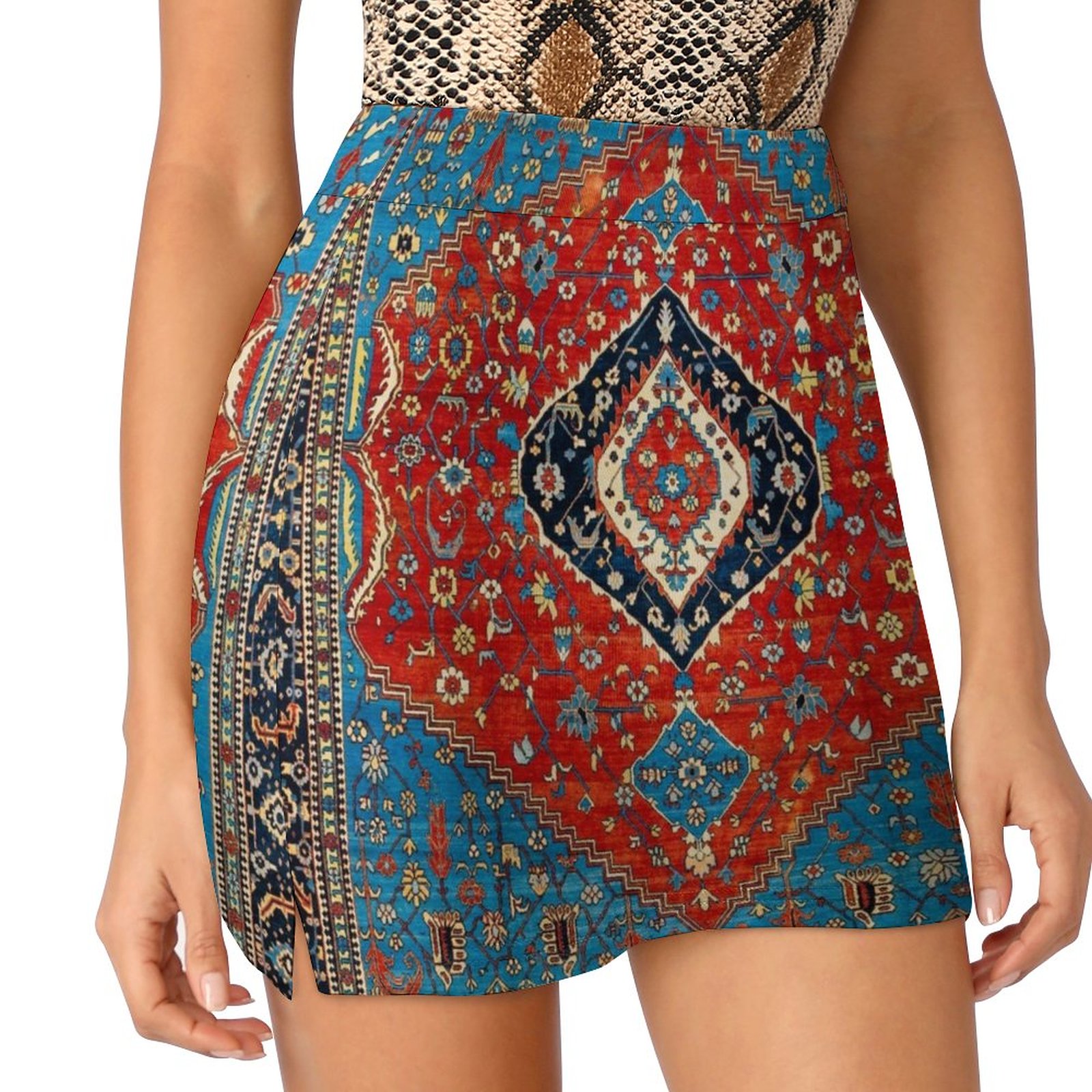 Antique Persian Carpet Print Light Proof Trouser Skirt fashion korean ...