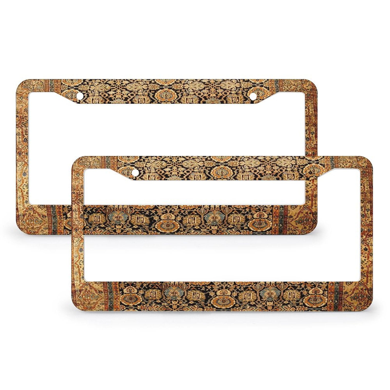 Antique Persian Malayer Print License Plate Frames - License Plate ...