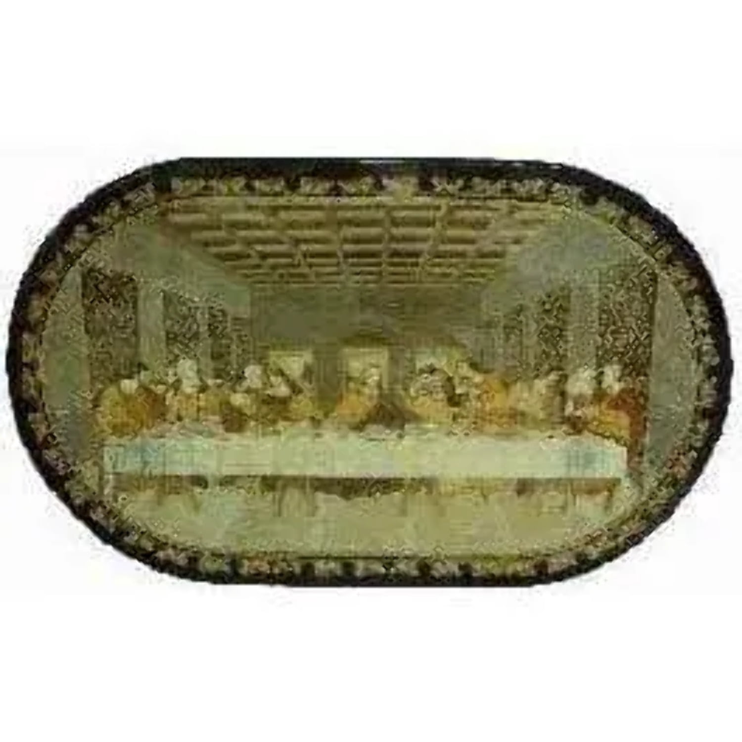 Antique Persian Marquetry Moaragh Fine Art Hand Made Last Supper ...