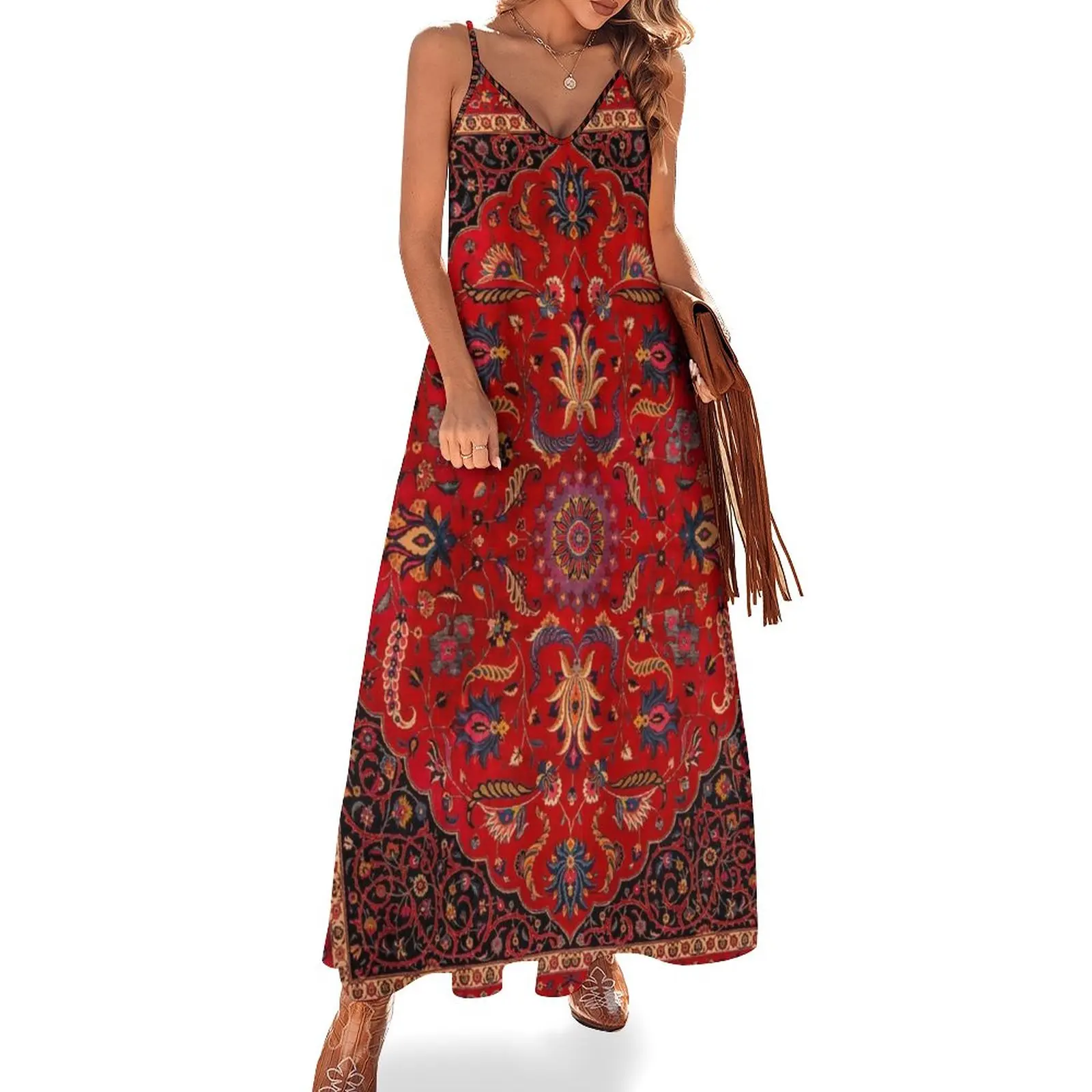 Antique Persian Rug Sleeveless Dress women's clothing trend 2025 ...