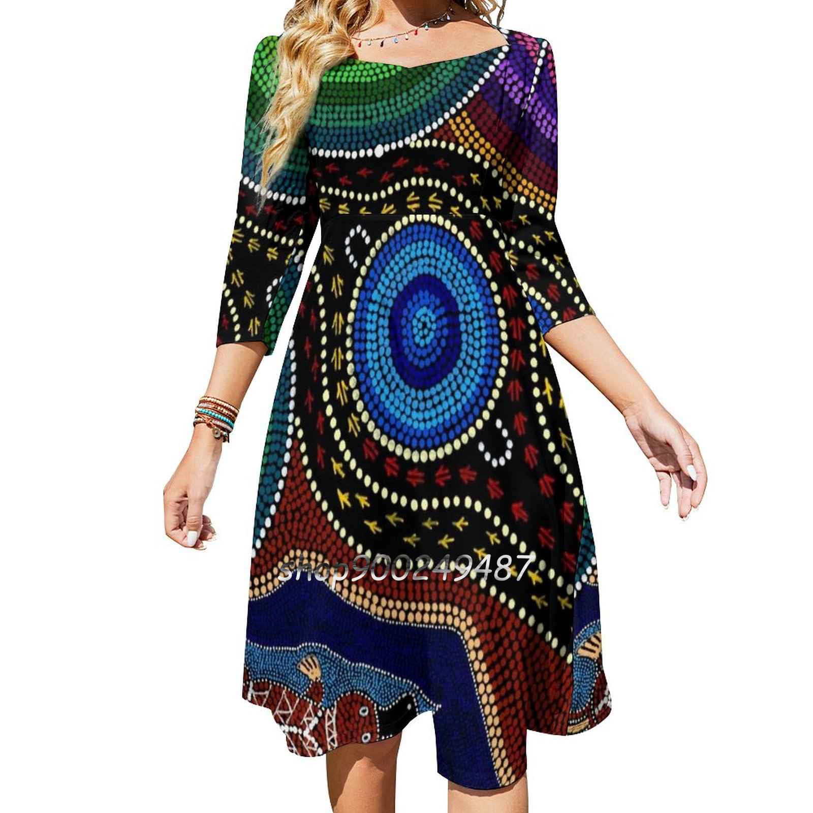 Antique Purple Botanical Flower Rose Garden Square Neck Dress Cute ...