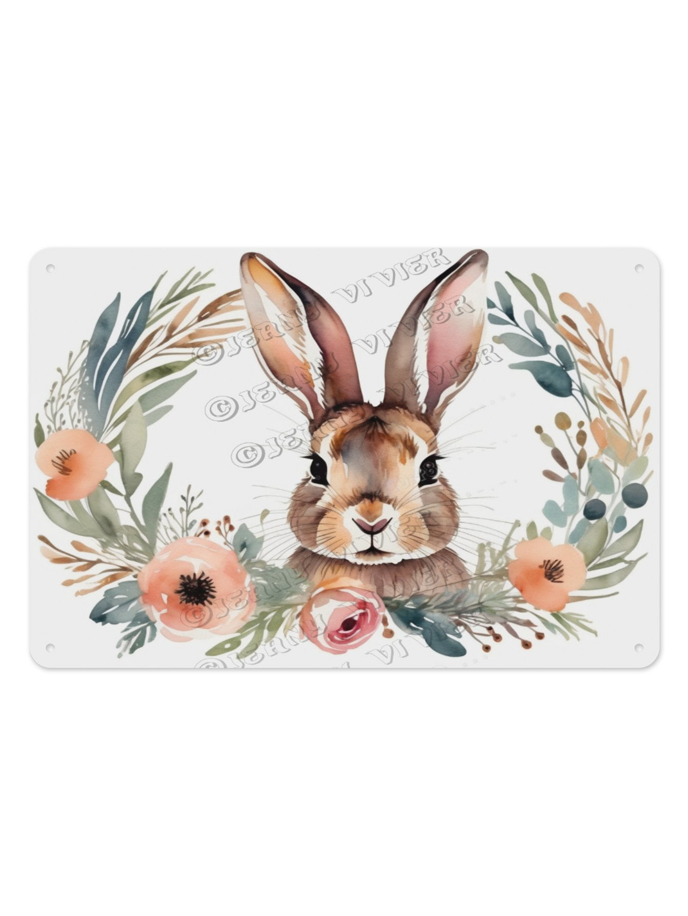 Antique Rabbit Aluminum Metal Sign, 12 x 16 Inches, Perfect for Your ...