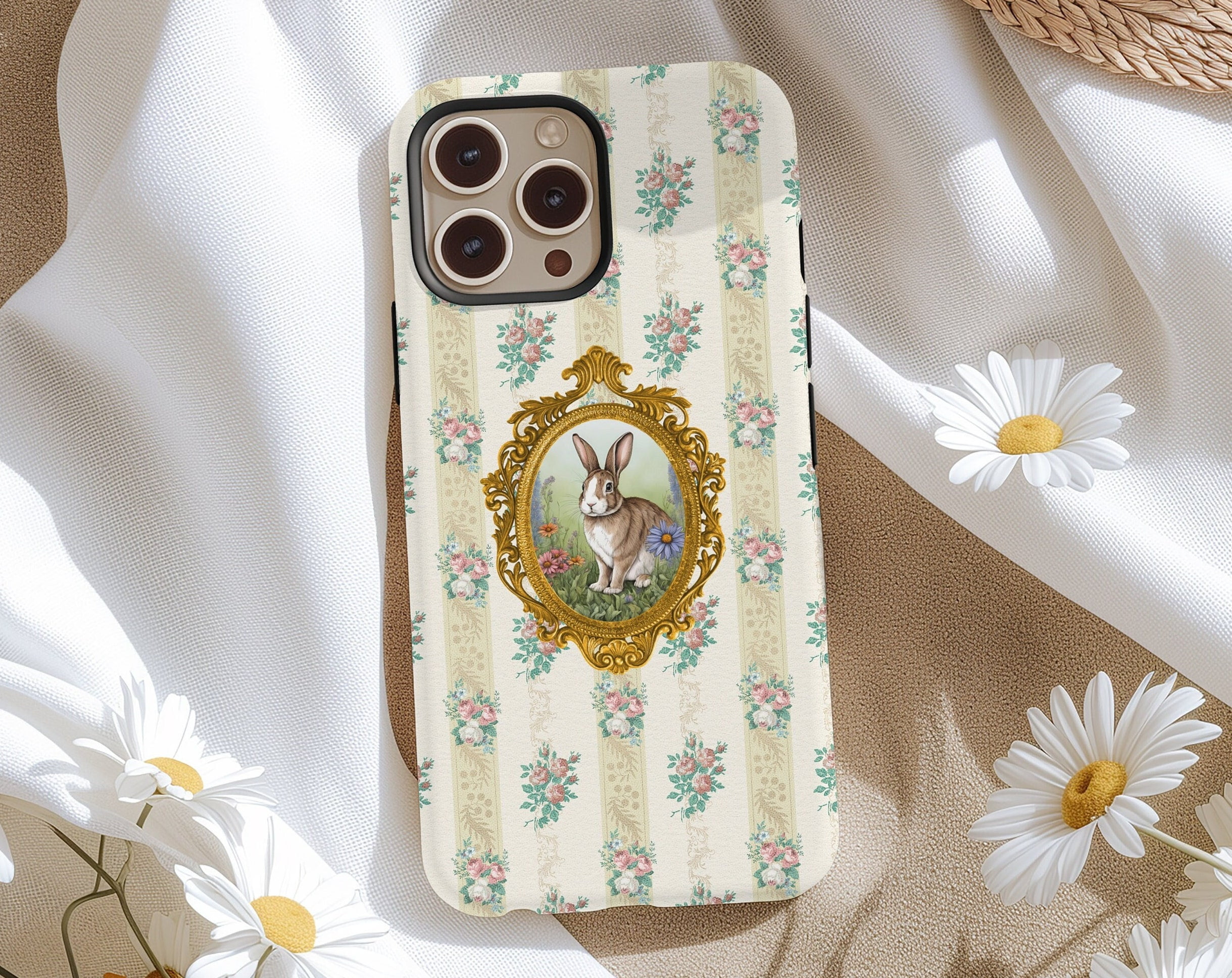 Antique Rabbit Victorian Art MagSafe Phone Case iPhone 17 16 15 14 13 ...