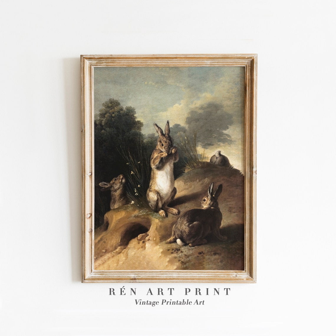 Antique Rabbit Vintage Nursery Art Design1 Poster, Unframed Size 8x12 ...