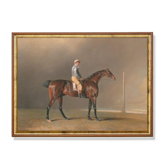 Antique Racehorse Vintage Equestrian Art Poster Home Decor, 12x18 ...