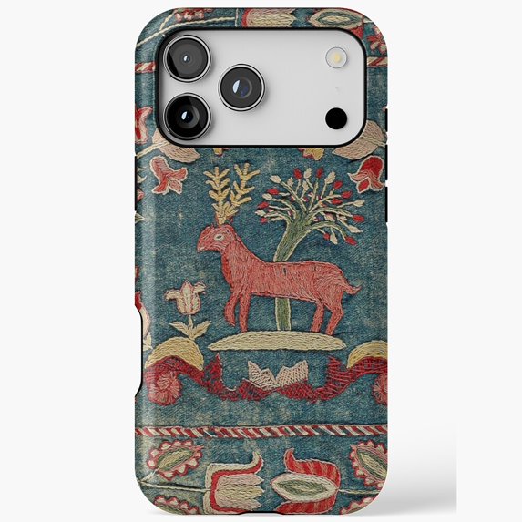 Antique Red Blue Swedish Tapestry iPhone Case 17 to 11 Pro Max up to ...