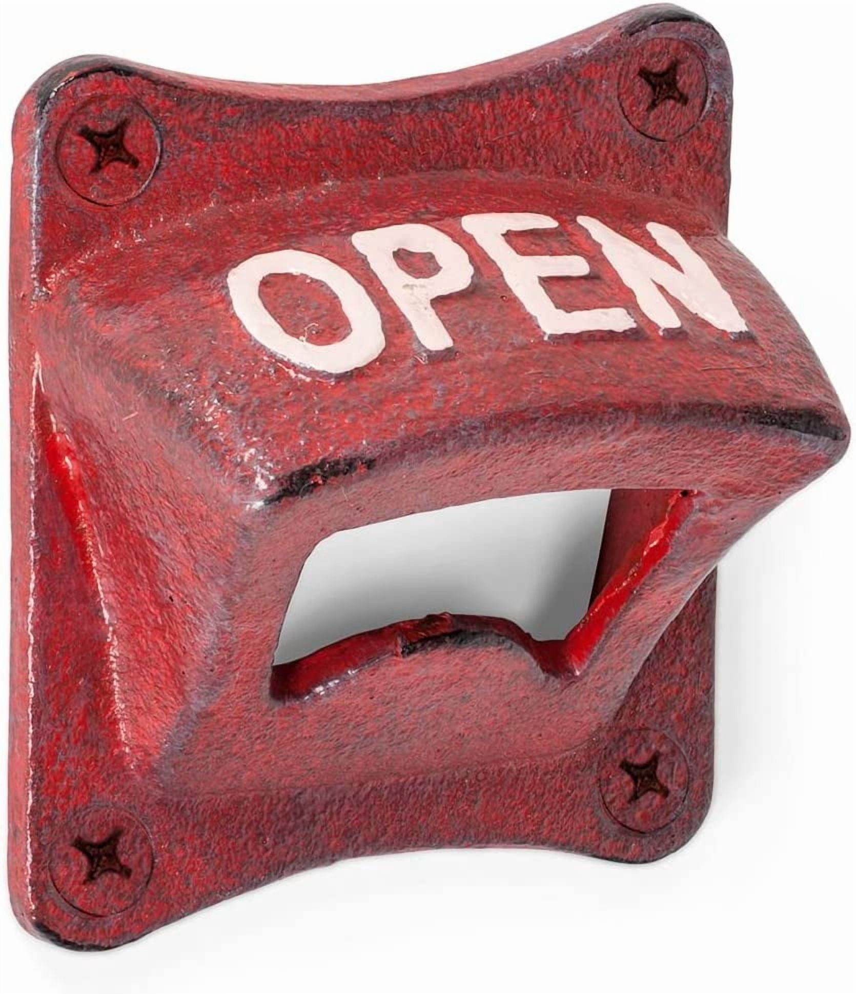 Antique Red Square Open Wall Opener - Cast Iron (2.5" SQ) - Walmart.com