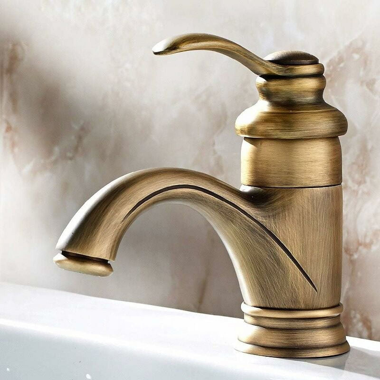 Antique Retro Bathroom Faucet European Basin Hot and Cold Bathroom Sink ...