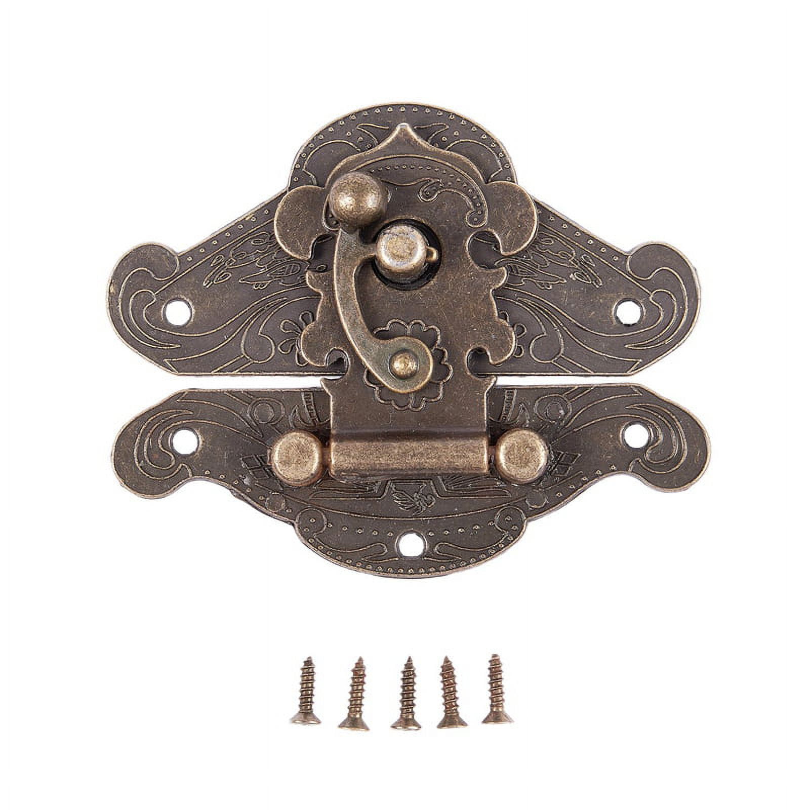 Antique Retro Vintage Decorative Latch Wooden Jewelry Box Hasp Pad ...
