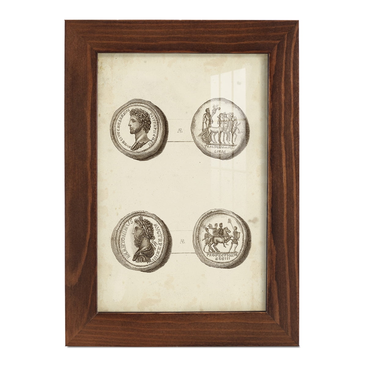 Original Title: EZ SWITCH Antique Roman Coins VI Framed Print - Sizes ...