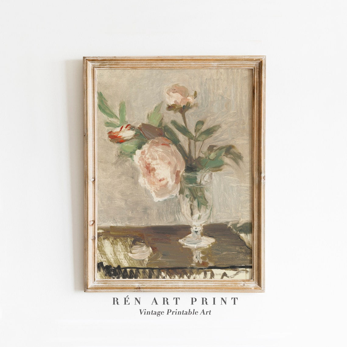 Antique Rose Still Life Victorian Art Poster, Unframed Size 24x36 ...