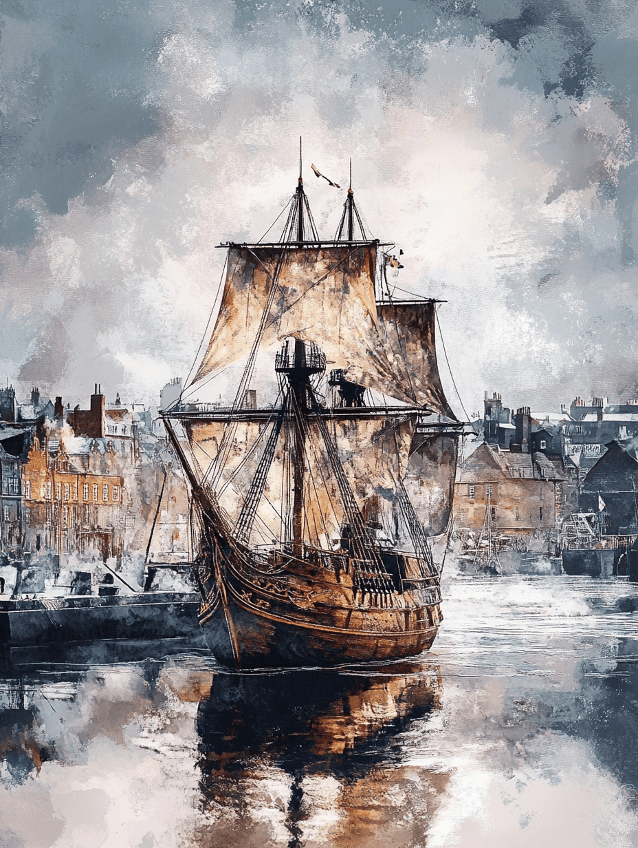 Antique Sailing Ship Canvas Wall Art，Perfect for Living Room，Bedroom ...