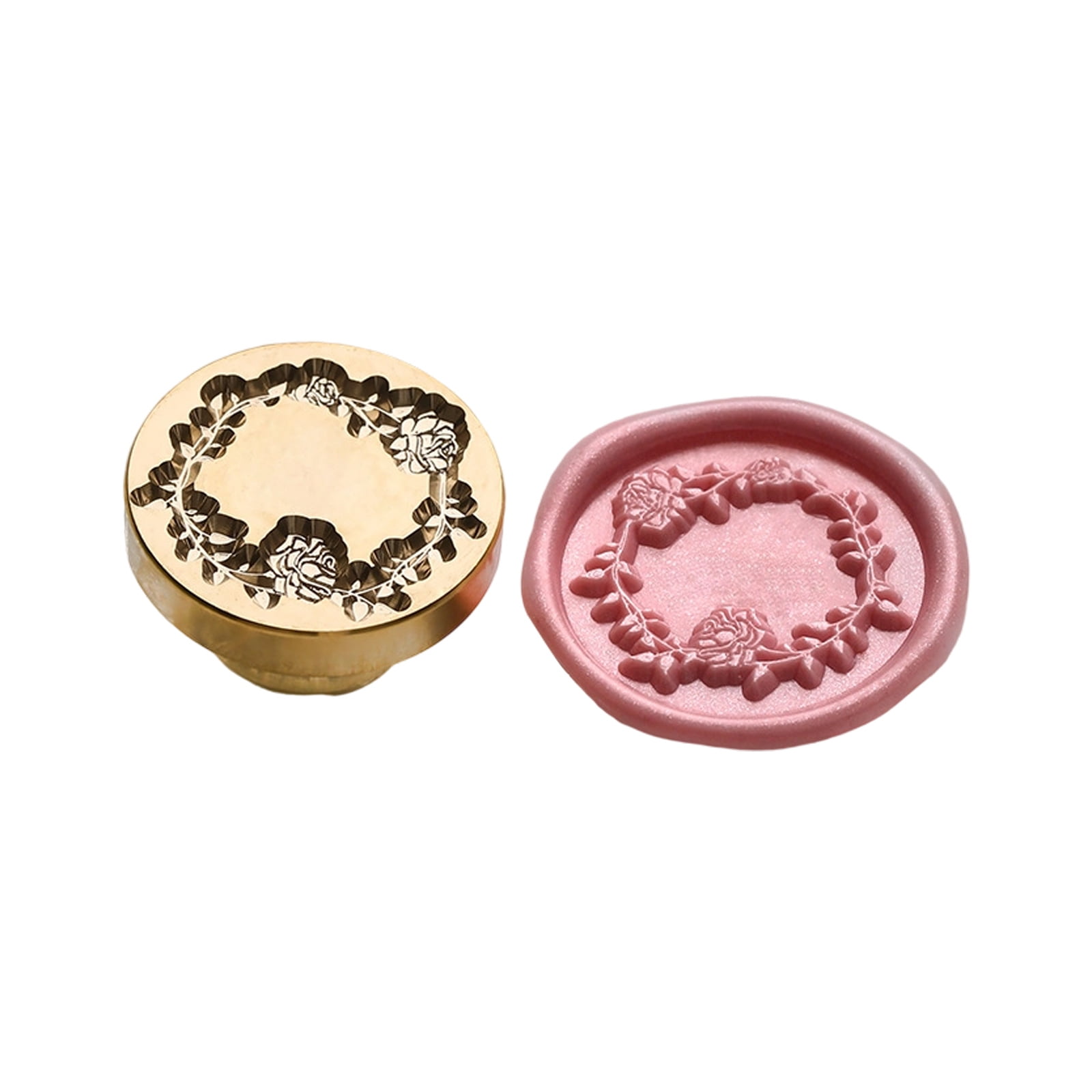 Antique Seal Stamp Flower Embossed Wax Seal Stamp Metal Seal Stamp Head ...
