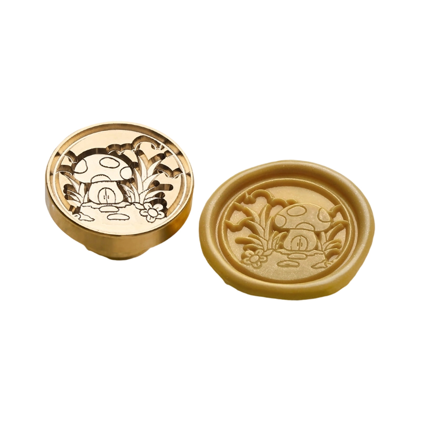 Antique Seal Stamp Flower Embossed Wax Seal Stamp Metal Seal Stamp Head ...