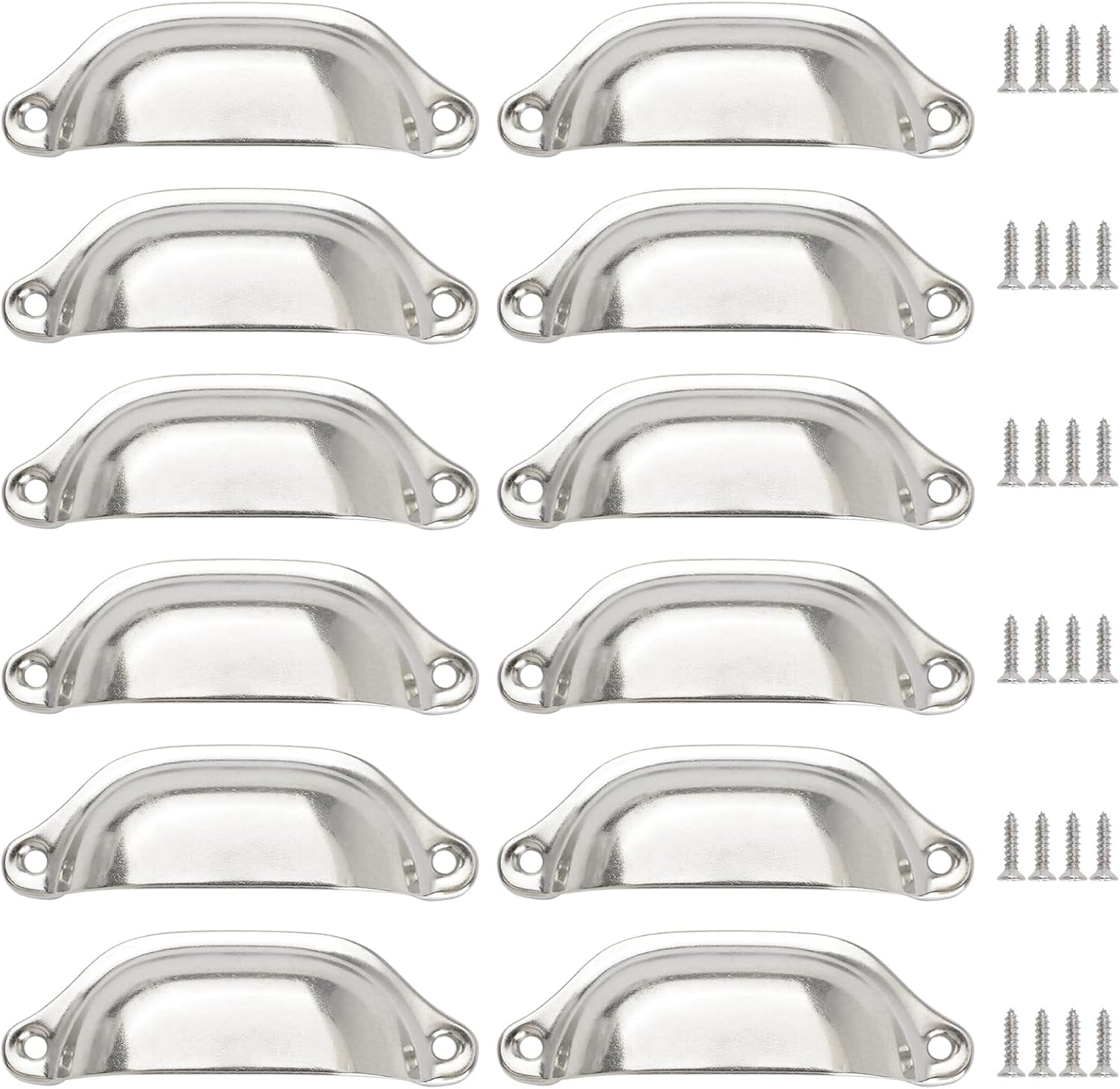 Antique Shell Shape Pull Handle,12pcs Vintage Kitchen Cabinets ...