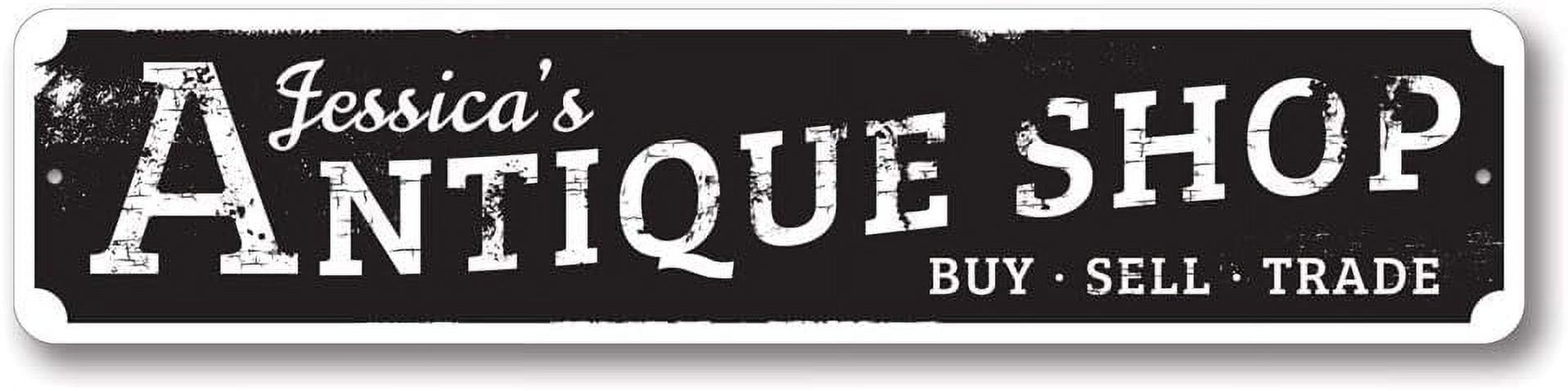 Antique Shop Buy Sell Trade Sign, Store Name Sign, Custom Home Decor ...