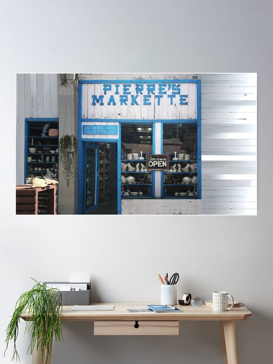 Antique Shop Poster Wall Art, Modern Wall Decor For Living Room Bedroom ...
