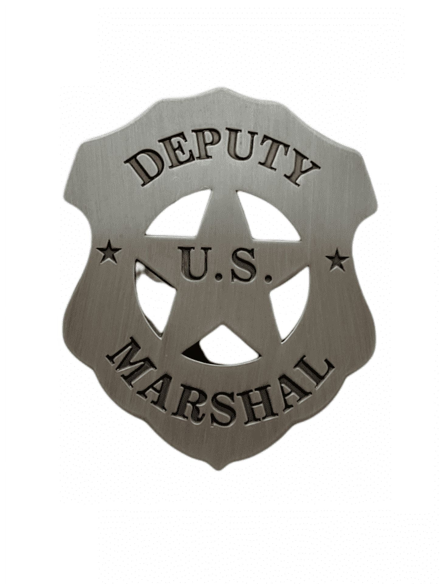 Antique Silver Finish Western Deputy US Marshal Badge Lapel Pin by ...