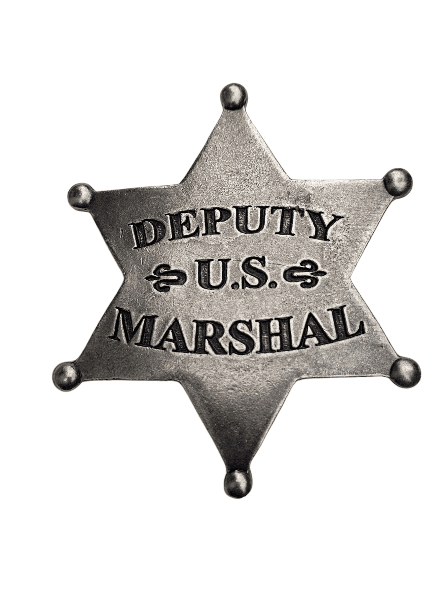 Antique Silver Finish Western US Deputy Marshal Badge Lapel Pin by ...